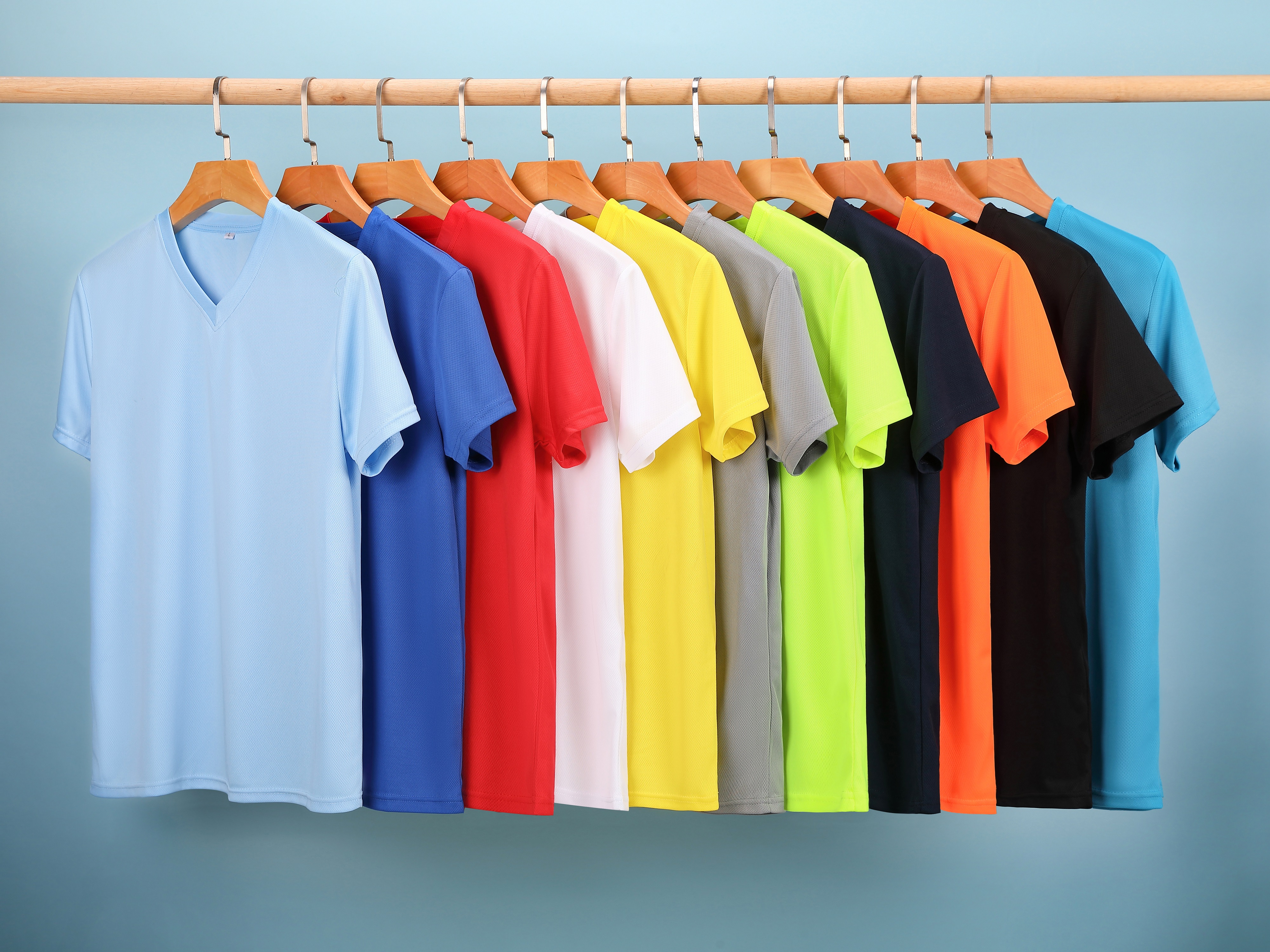 XBLH 1835# 速干V领_翻领短袖_文化衫定制广告衫批发个性班服设计_迅印网